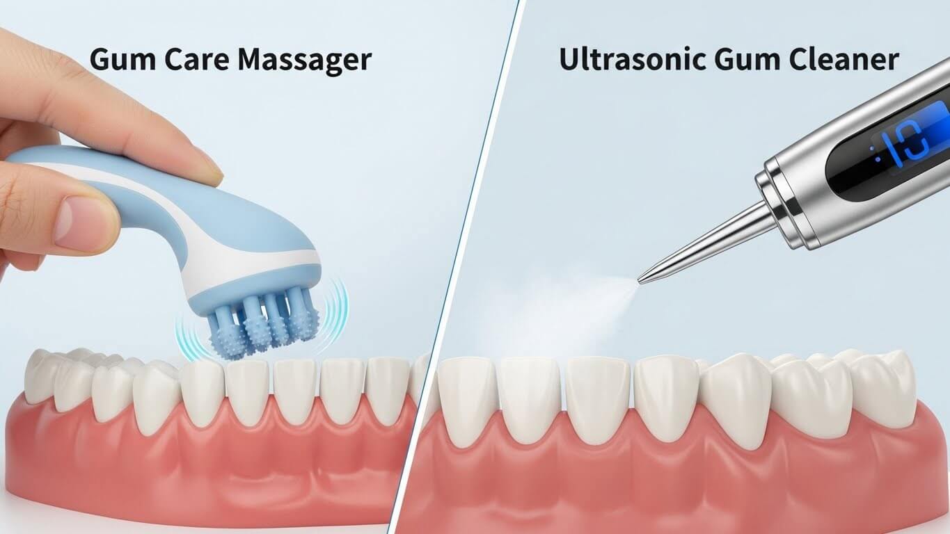 Gum Care Massager vs. Ultrasonic Gum Cleaner - Gadget Wellness