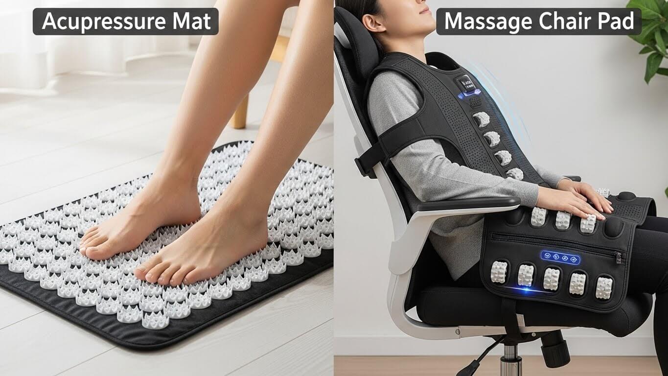 Acupressure Mat vs. Massage Chair Pad: Complete Comparison - Gadget ...